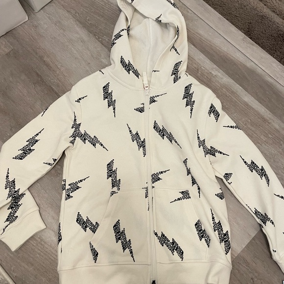 Cat & Jack | Shirts & Tops | Nwt Cat N Jack Boy S 67 Cream Hoodie With ...